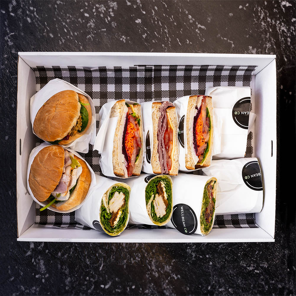Variety Sandwich Box | Sandwich, Wrap & Roll Platter for 6 – Wellbean ...